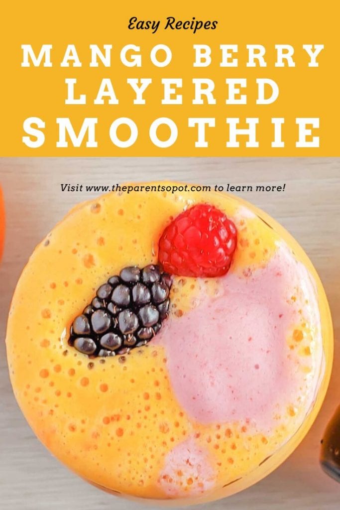Mango Berry Layered Smoothie