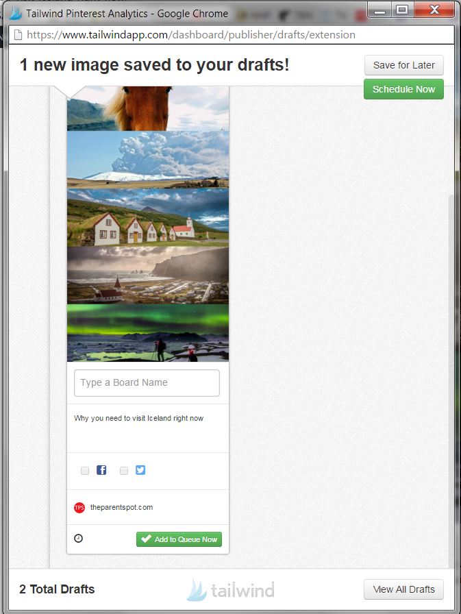 How To Schedule A Blog Post On Multiple Pinterest Boards With Tailwind 